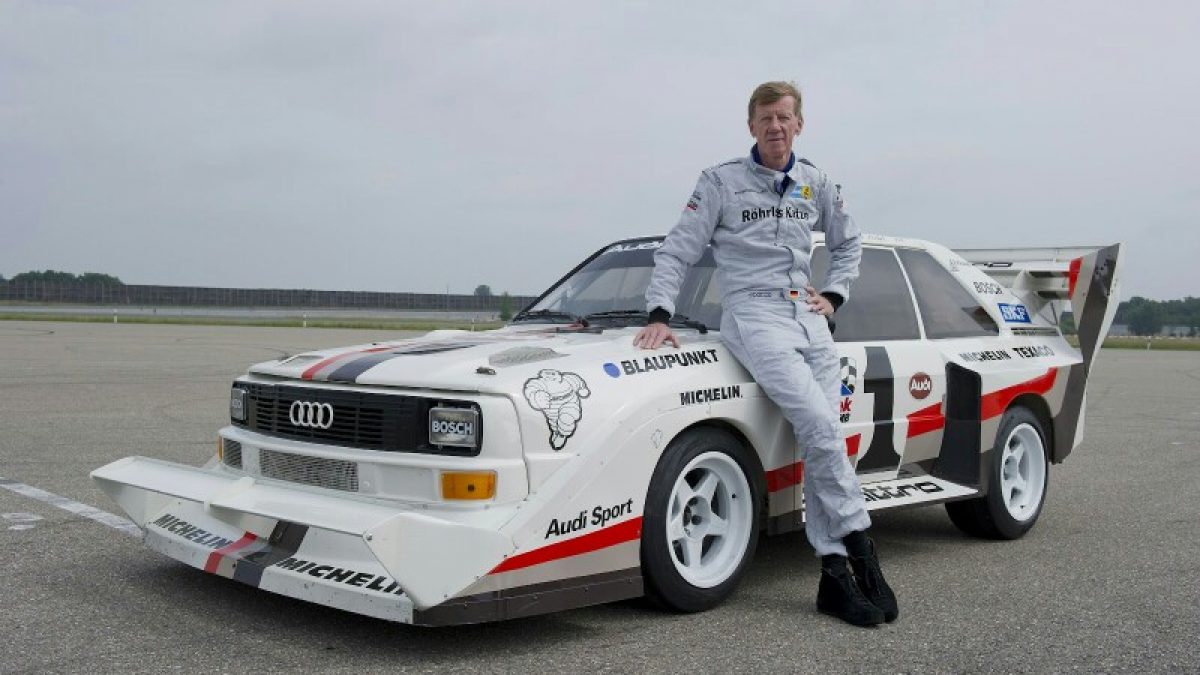 Walter Rohlr all'Eifel Rally Festival con l'Audi Quattro S1 Pikes Peak